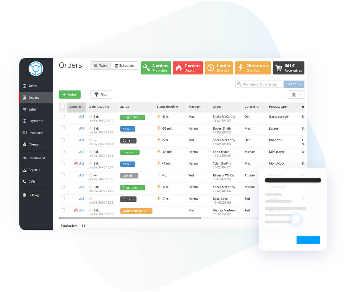 Orderry’s Top Features – Orderry